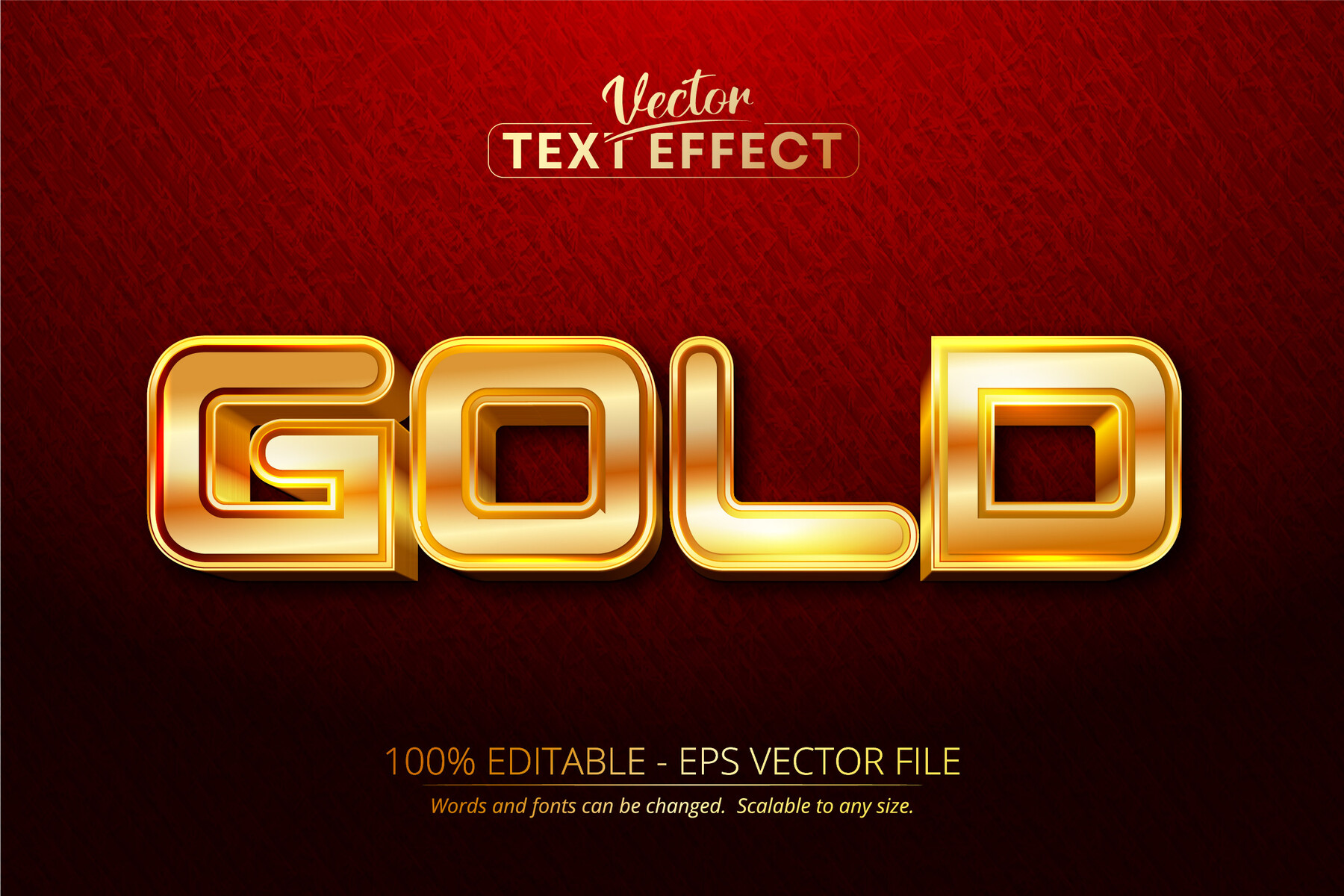 ArtStation - Gold text, shiny gold style editable text effect | Artworks
