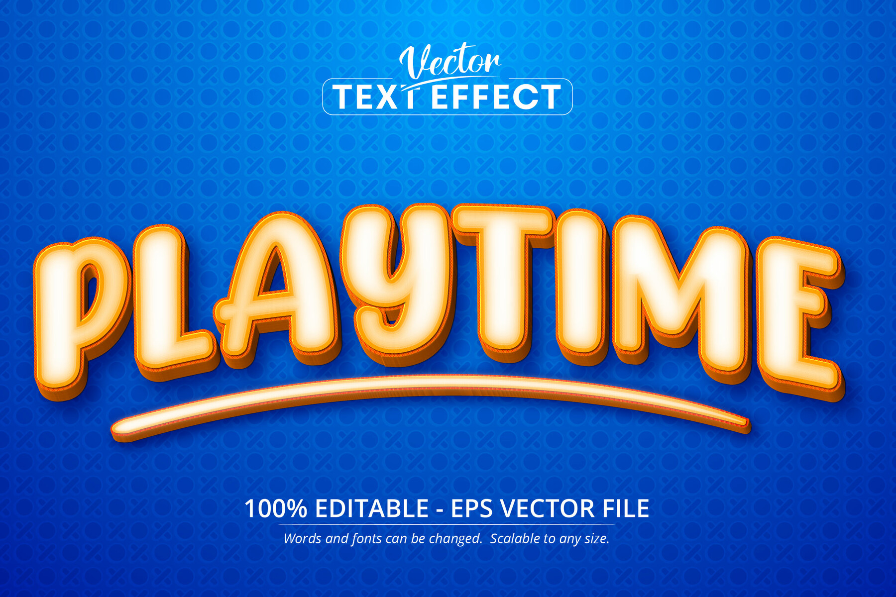 ArtStation - Playtime text, cartoon style editable text effect | Artworks