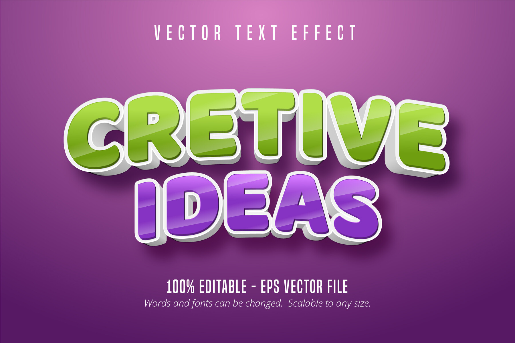 ArtStation - Creative ideas text, cartoon style editable text effect ...