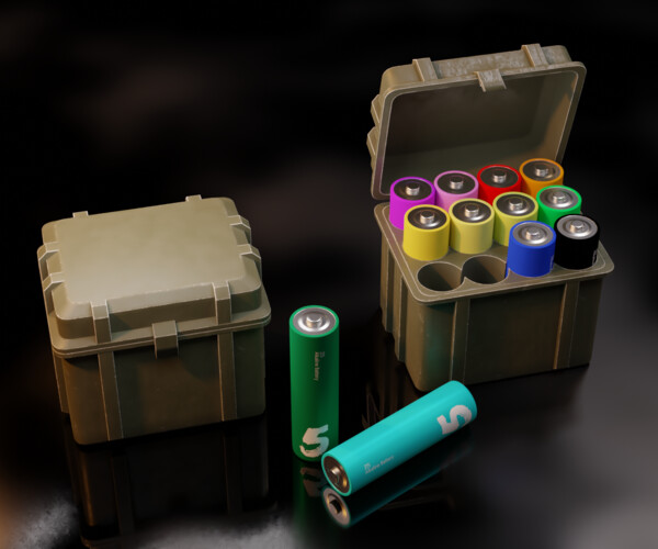 ArtStation - Battery Box Case | Game Assets