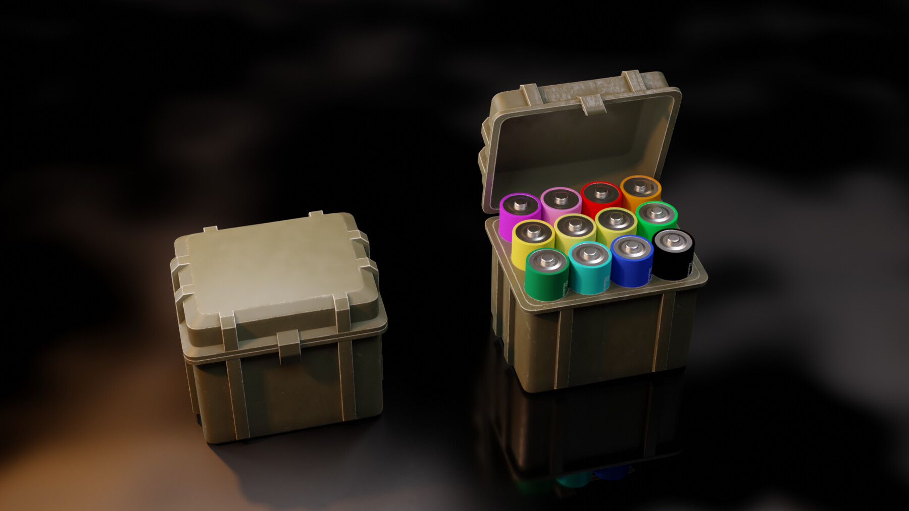 ArtStation - Battery Box Case | Game Assets