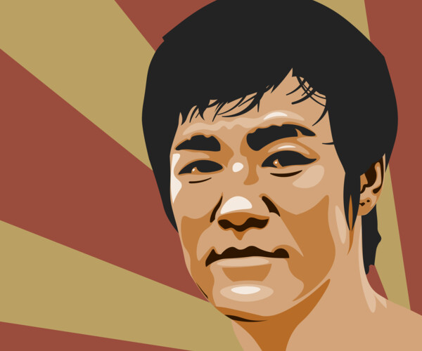 ArtStation - Bruce Lee Vector Art | Artworks