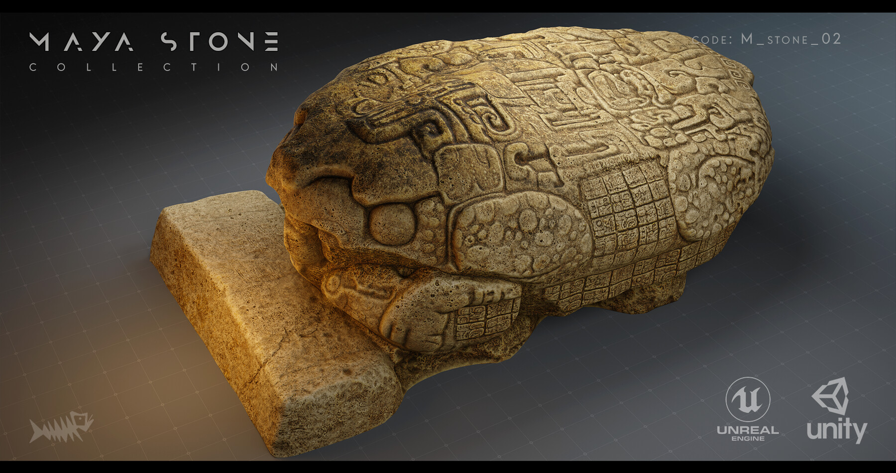 ArtStation - Mayan Stone 02 4K PBR | Game Assets