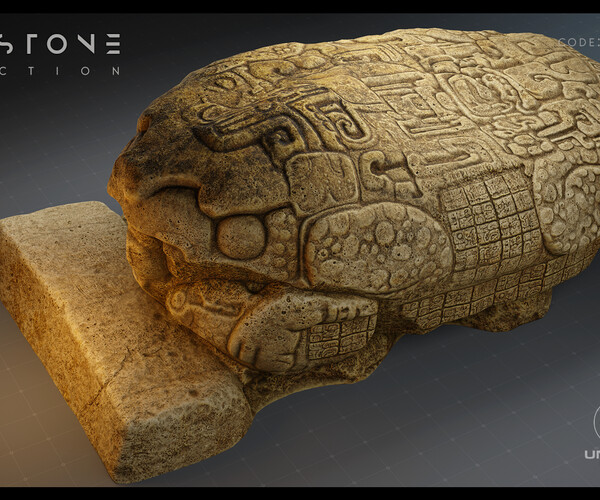 ArtStation - Mayan Stone 02 4K PBR | Game Assets