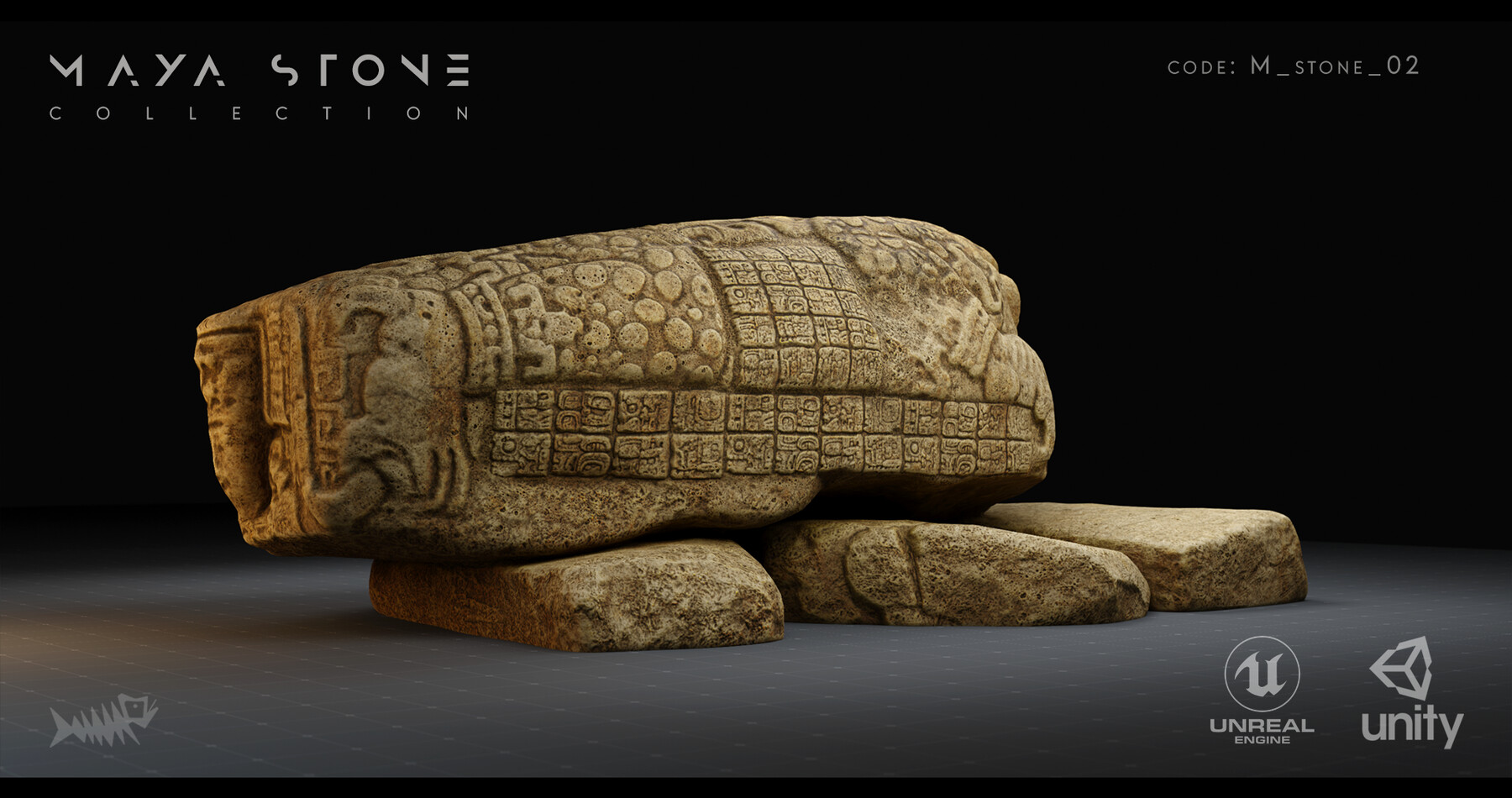 ArtStation - Mayan Stone 02 4K PBR | Game Assets