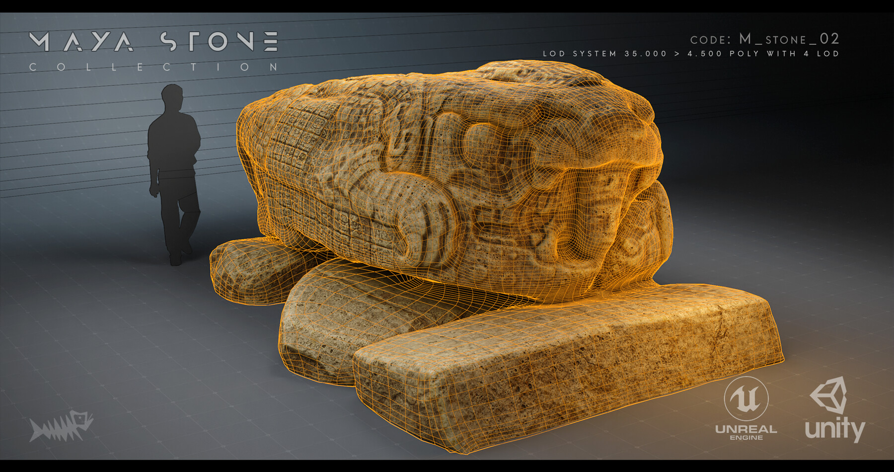 ArtStation - Mayan Stone 02 4K PBR | Game Assets