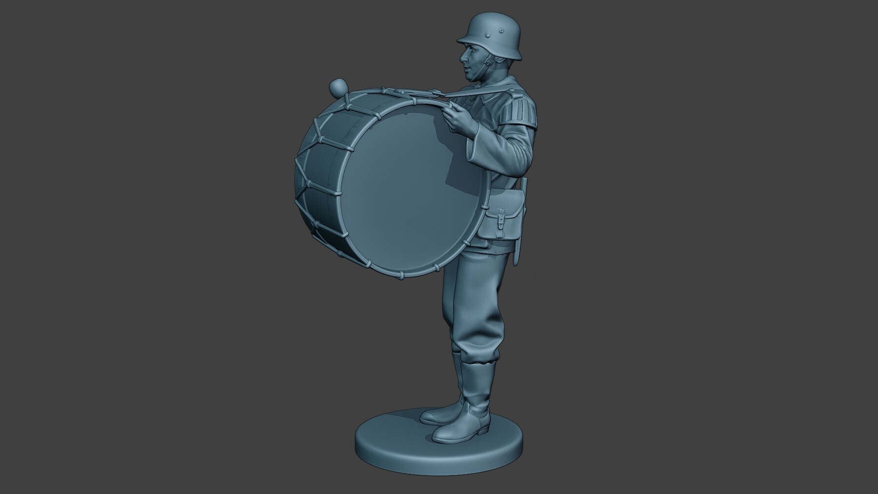 ArtStation - German musician soldier ww2 Stand bass drum G8 | Resources