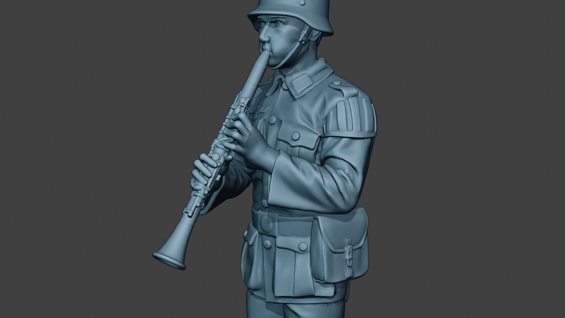 ArtStation - German musician soldier ww2 Stand clarinet G8 | Resources