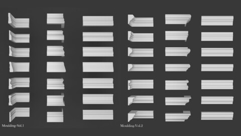 ArtStation - 28 mouldings | Resources