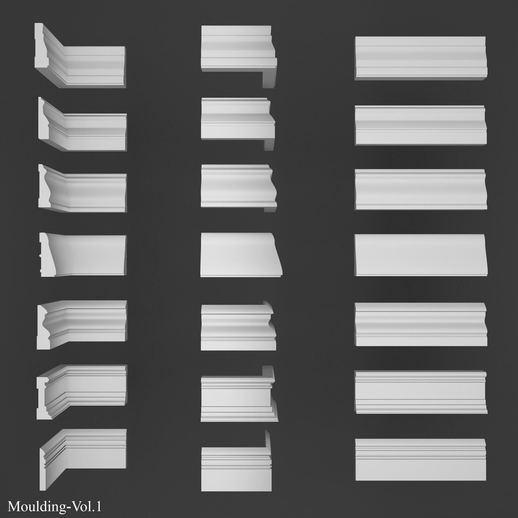 ArtStation - 28 mouldings | Resources