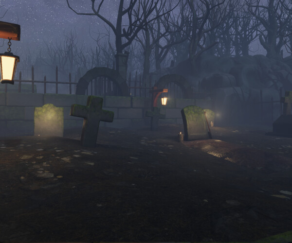 ArtStation - Stylized Cemetery Vol 1 For Unity Engine | Game Assets