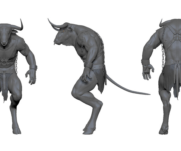 ArtStation - Minotaur 3D model high detailed | Game Assets
