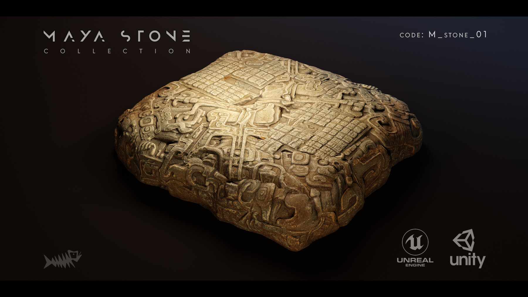 ArtStation - Mayan Stone 01 PBR 4K | Game Assets