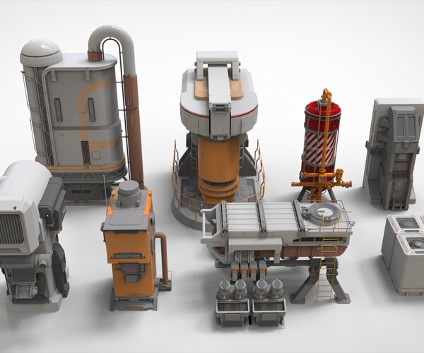 ArtStation - sci fi props 1 | Resources