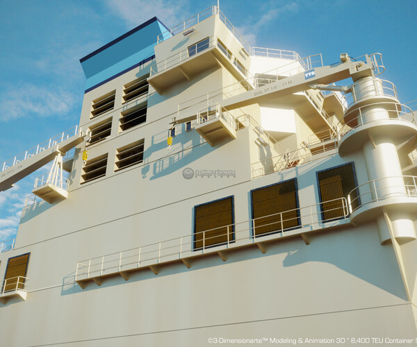 ArtStation - Container Ship 8,400 T.E.U. | Resources