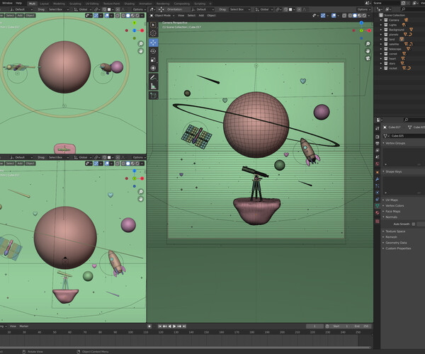 ArtStation - Cosmos - 3D Space illustration | Game Assets