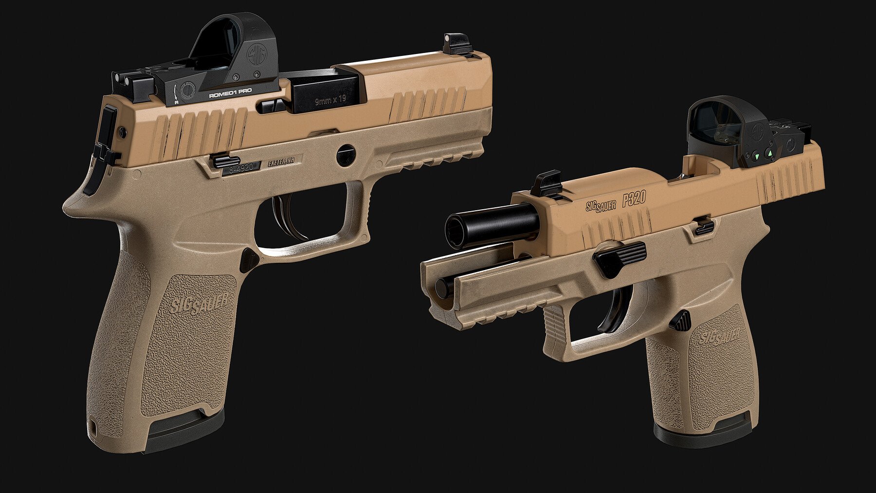 ArtStation - Handgun for video games | Game Assets