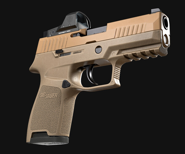 ArtStation - Handgun for video games | Game Assets