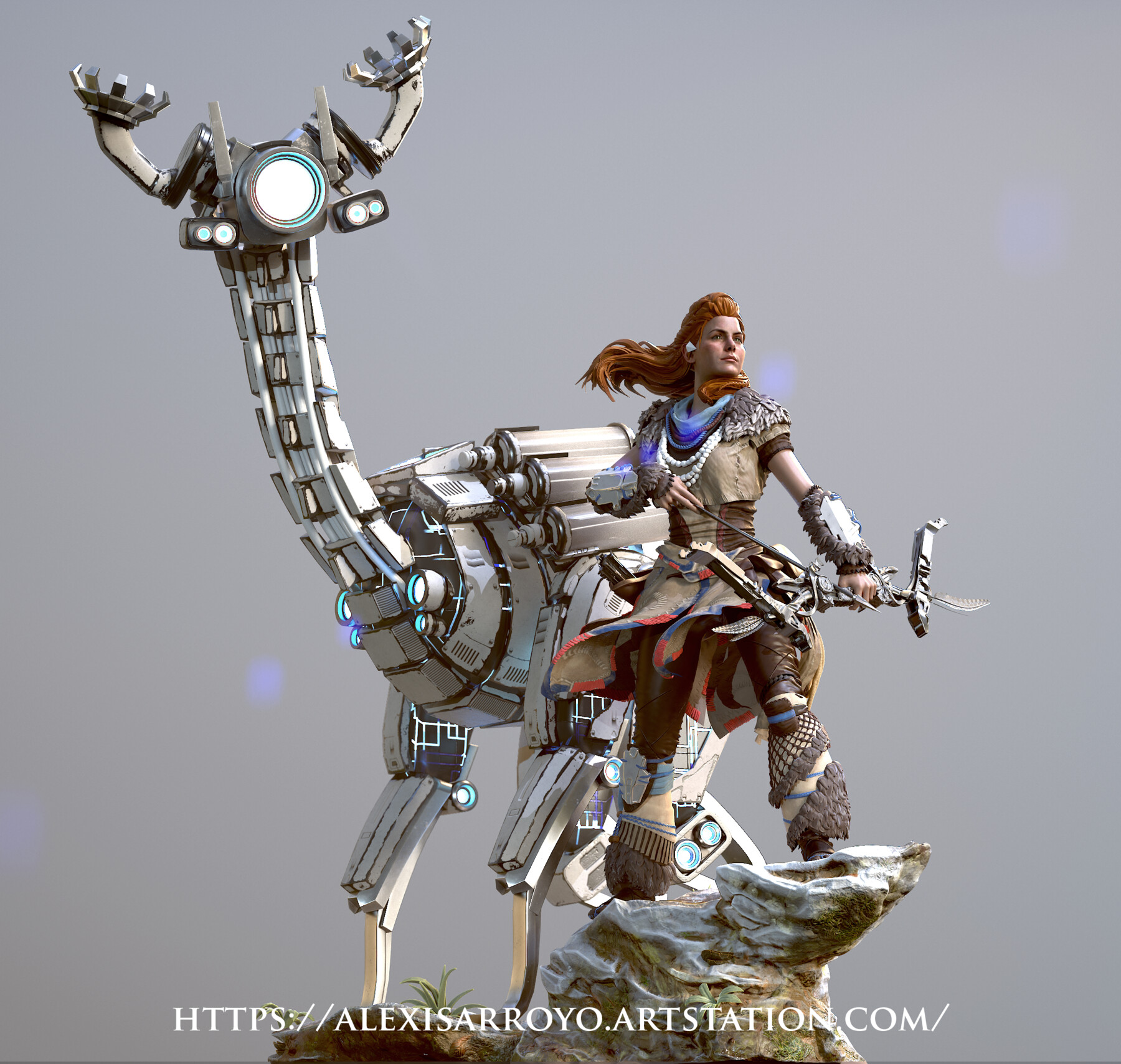 ArtStation - Aloy Horizon Zero Dawn Printable STL | Resources