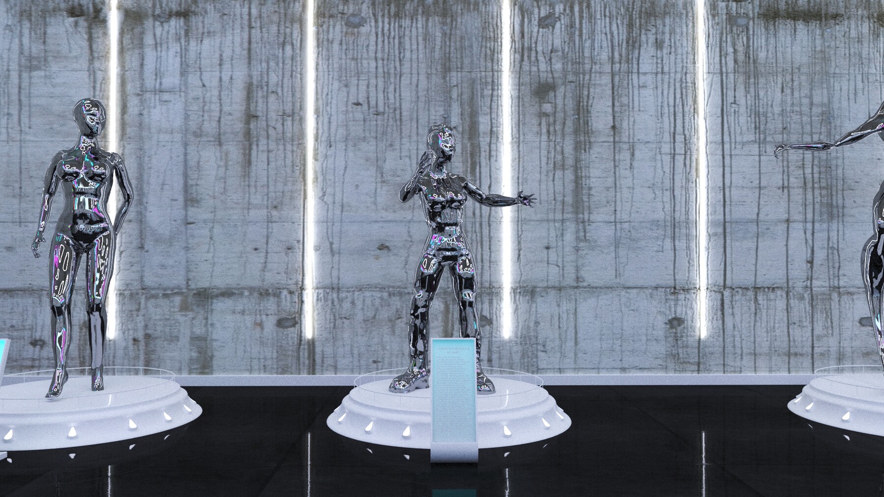 ArtStation - Cyberpunk Museum Interior futuristic | Resources