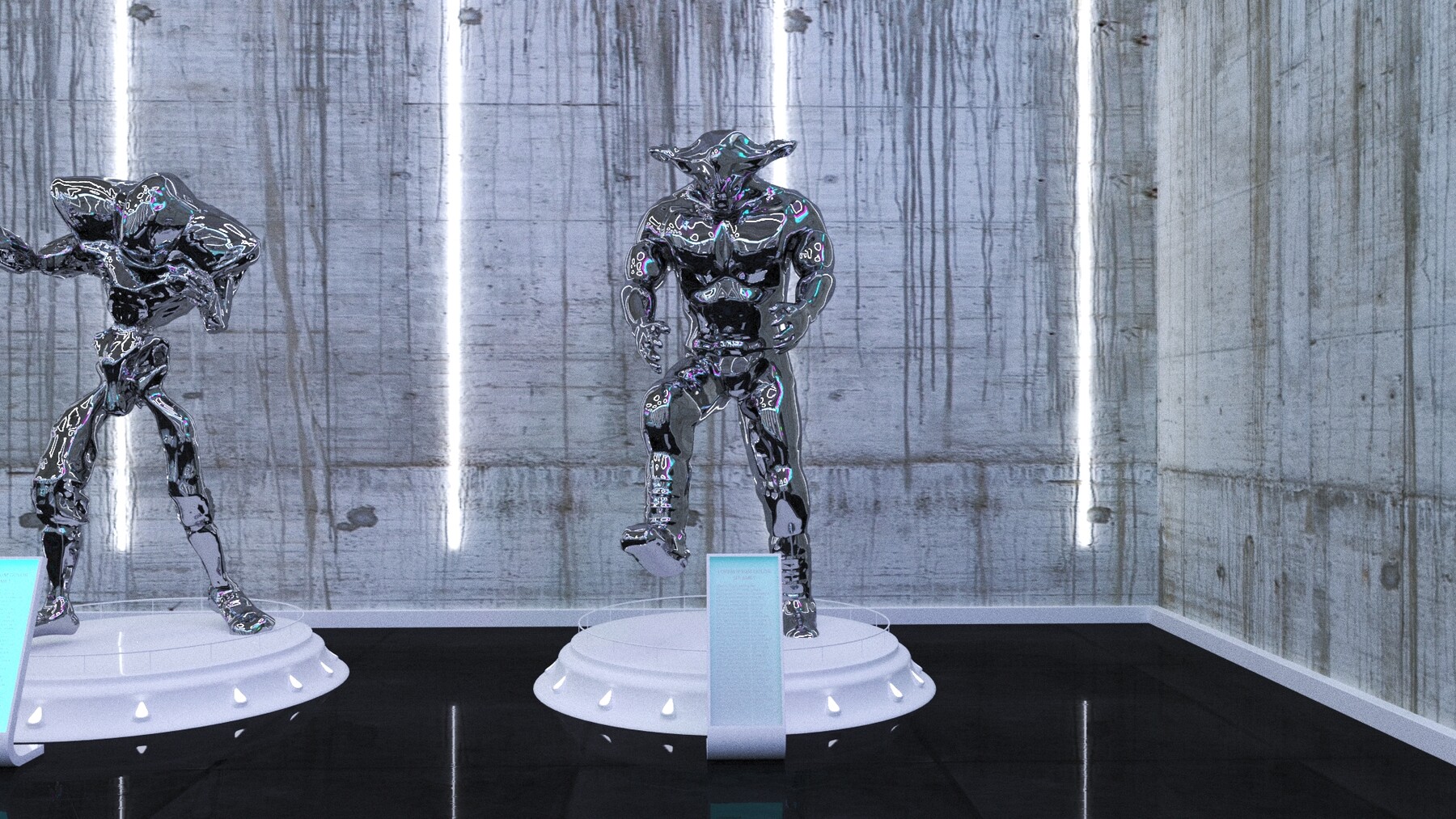 ArtStation - Cyberpunk Museum Interior futuristic | Resources