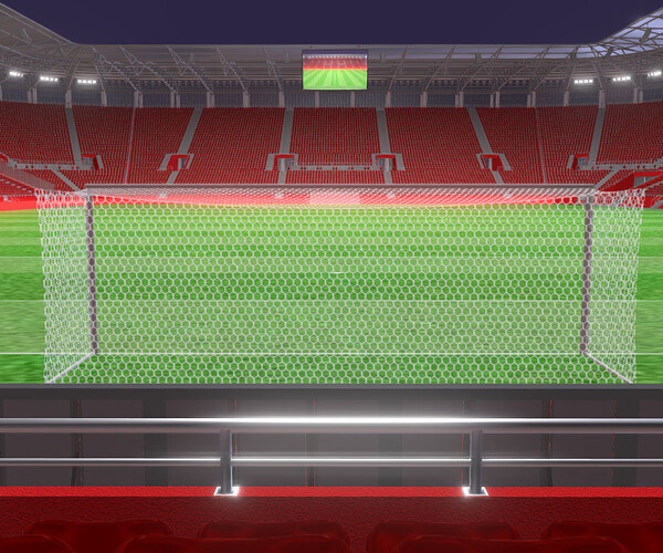 ArtStation - Medium-sized modern stadium (full interior) | Game Assets