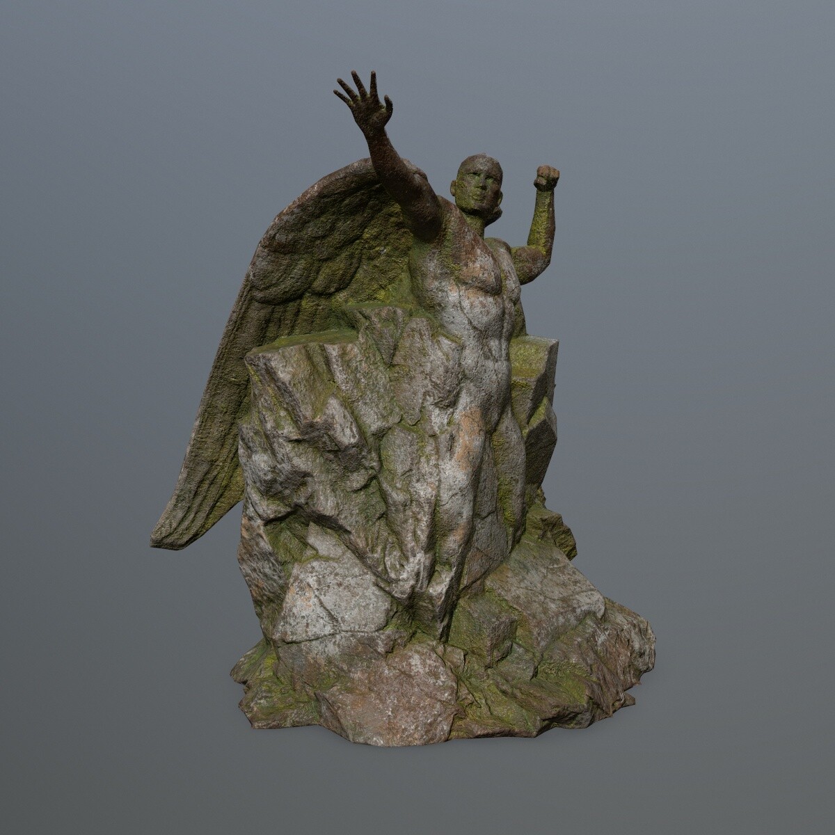 ArtStation - Man_statue_1 | Game Assets