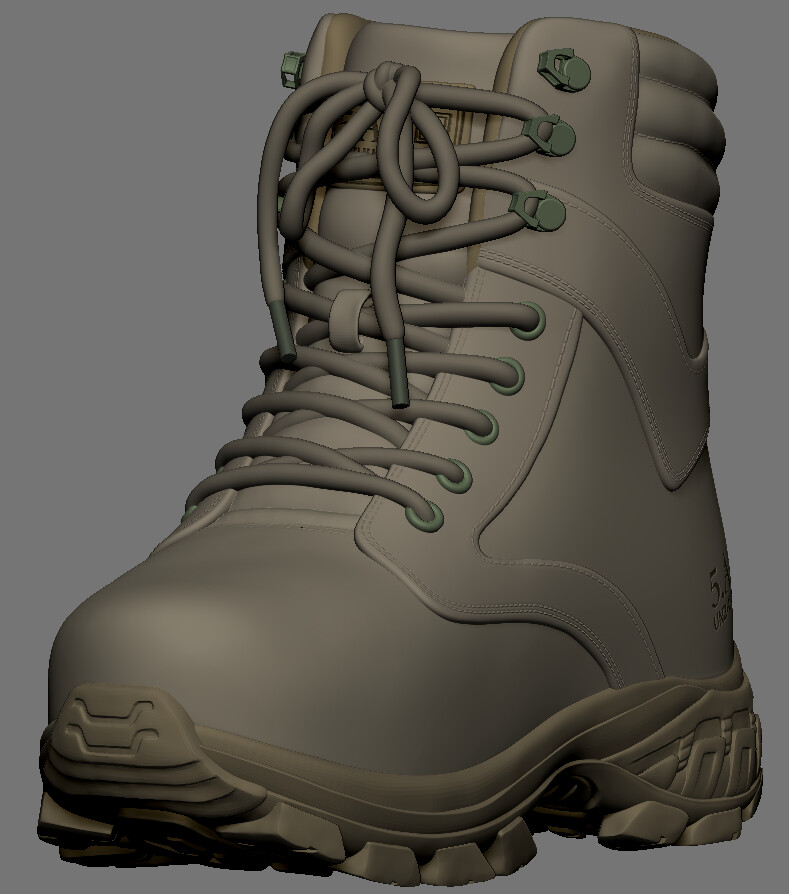 ArtStation - Military boot | Game Assets