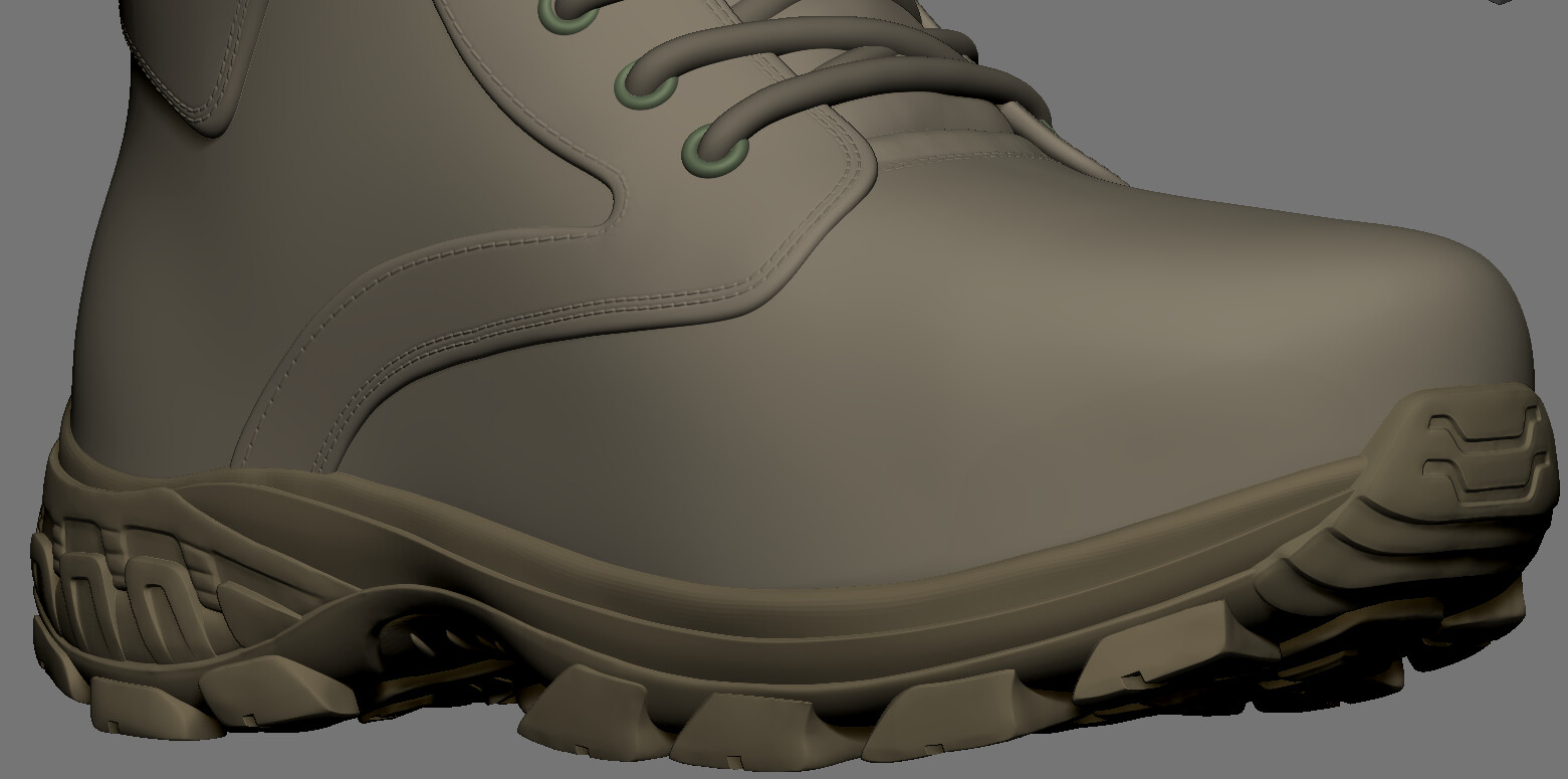 ArtStation - Military boot | Game Assets