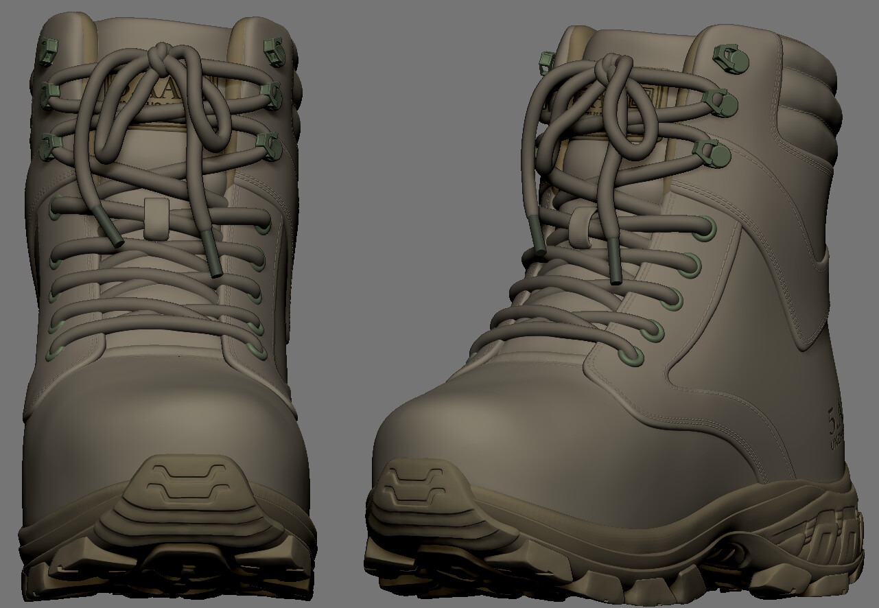 ArtStation - Military boot | Game Assets