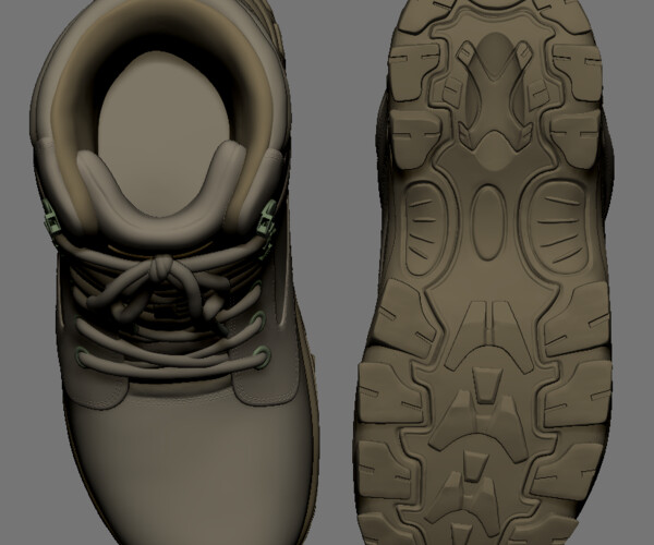 ArtStation - Military boot | Game Assets