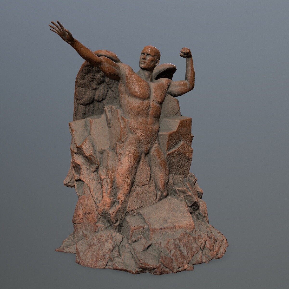 ArtStation - Man_statue_1 | Game Assets