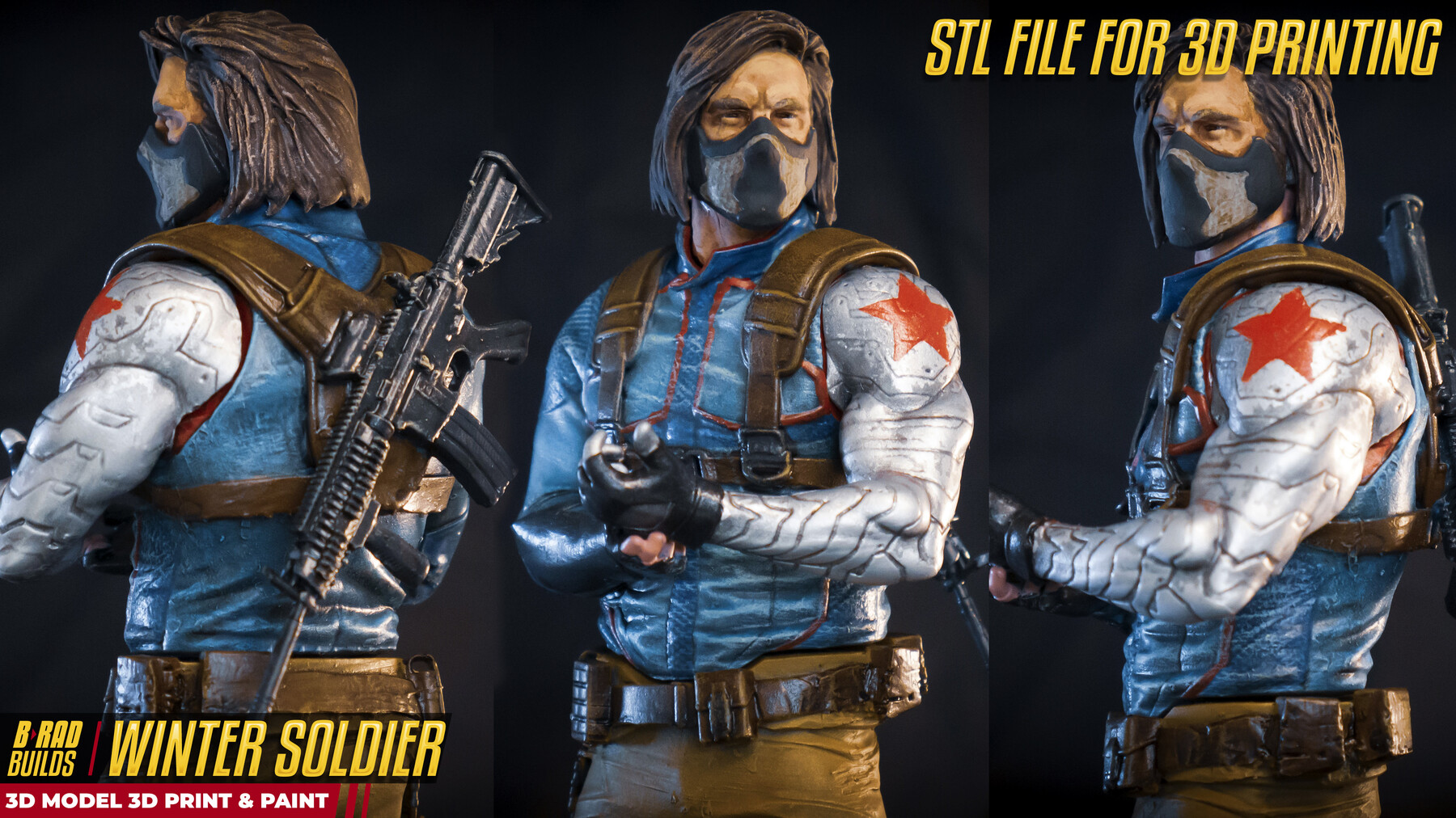 ArtStation - 3D Printable WINTER SOLDIER STL Model | Resources