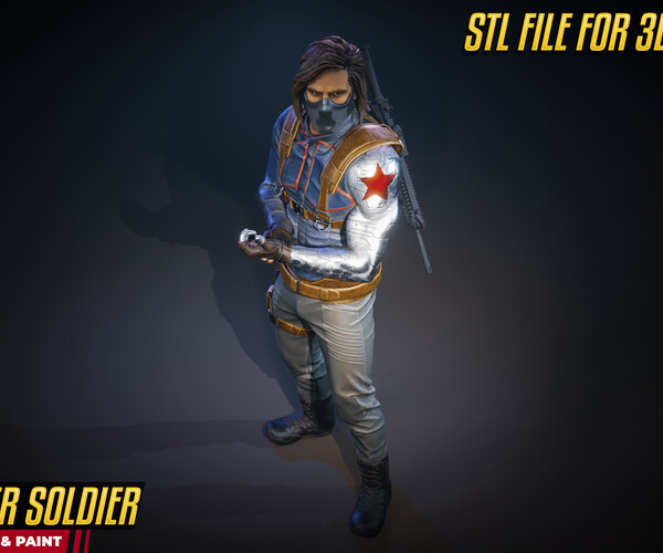 ArtStation - 3D Printable WINTER SOLDIER STL Model | Resources