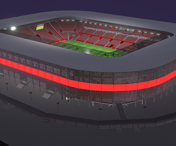 ArtStation - Medium-sized modern stadium (full interior) | Game Assets