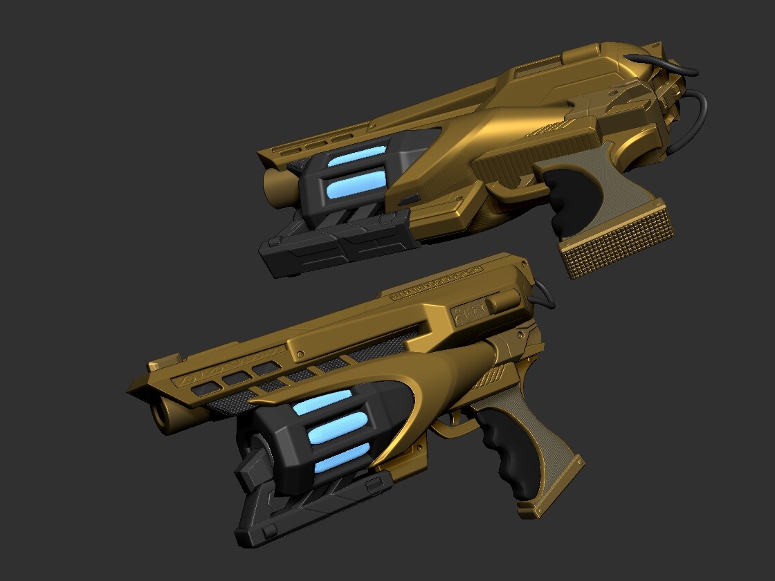 ArtStation - Space Gun Highpoly | Resources