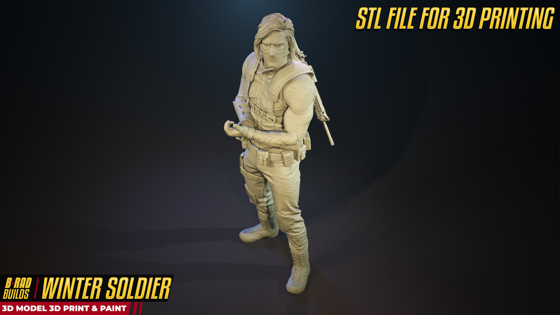 ArtStation - 3D Printable WINTER SOLDIER STL Model | Resources