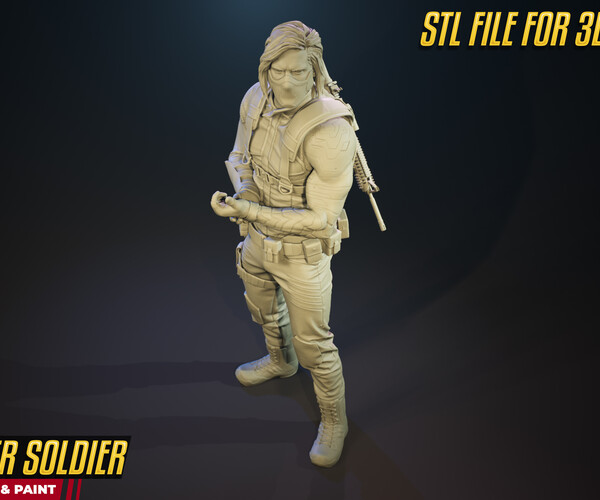 ArtStation - 3D Printable WINTER SOLDIER STL Model | Resources