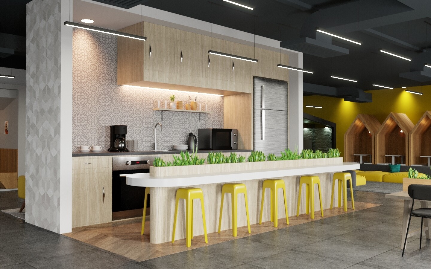 ArtStation - Coworking Workspace Interior Design | Resources