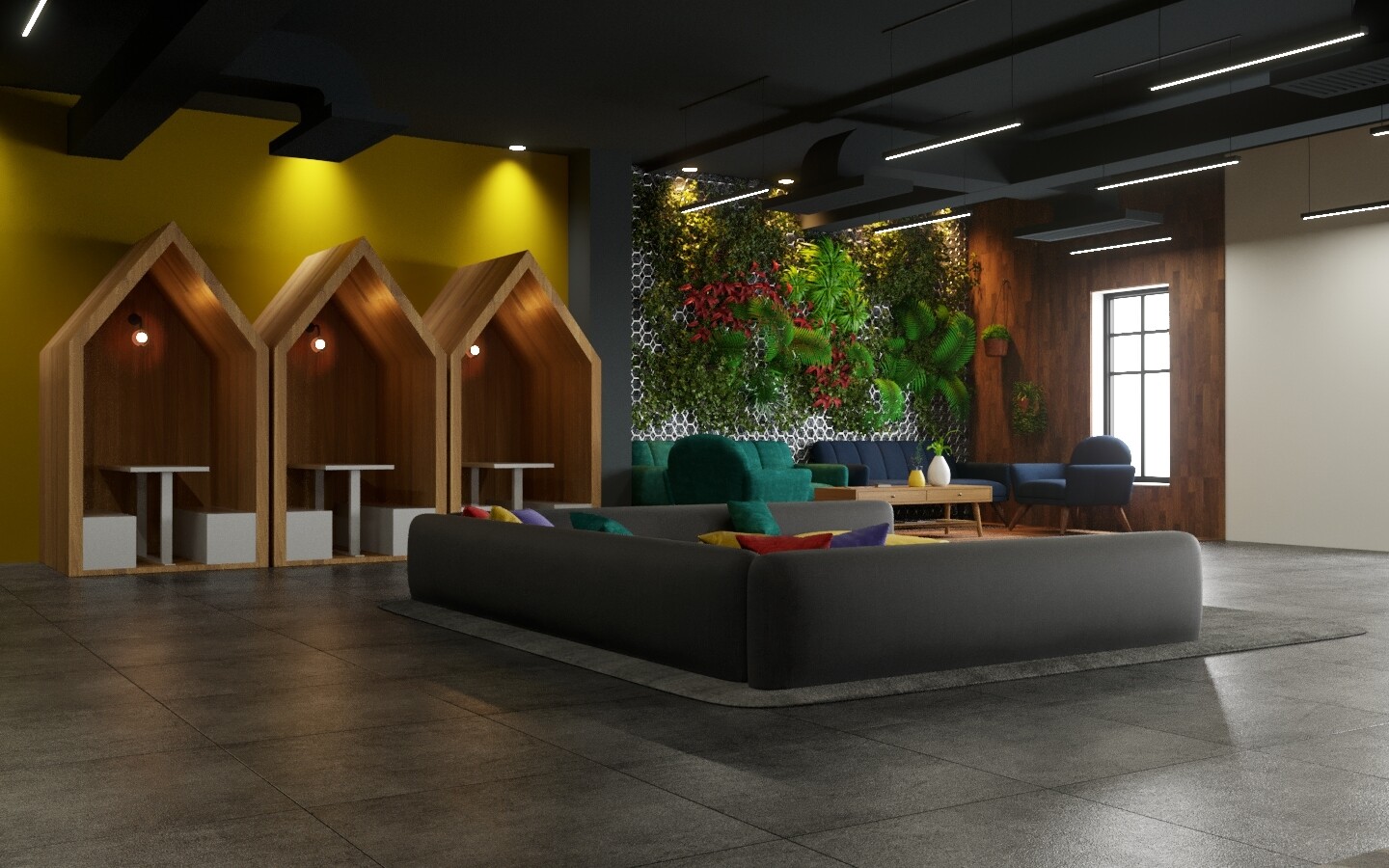 ArtStation - Coworking Workspace Interior Design | Resources