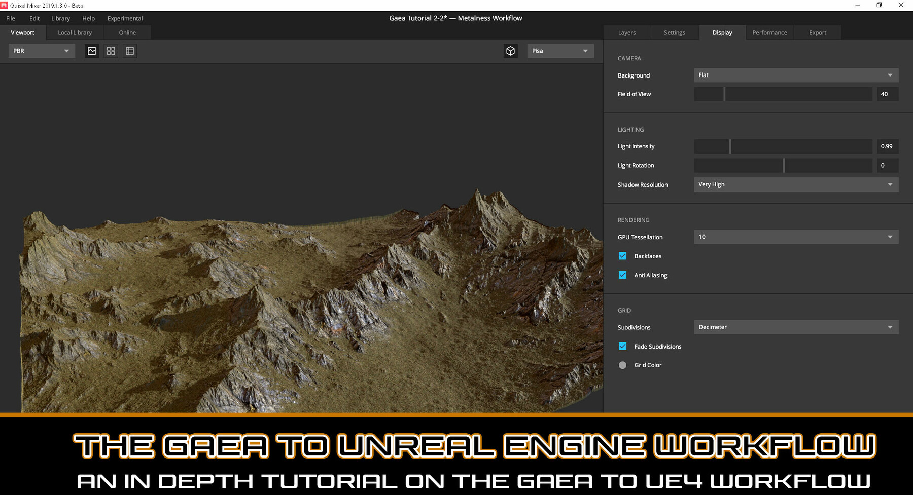 Artstation The Gaea To Unreal Engine Workflow Tutorials
