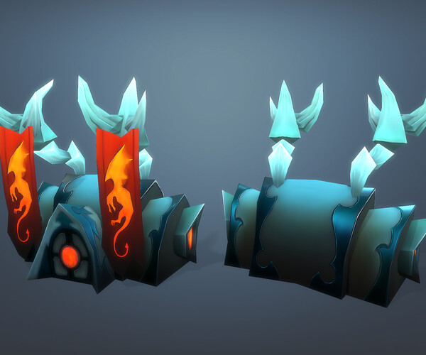 ArtStation - Dragon RTS Fantasy Buildings | Game Assets