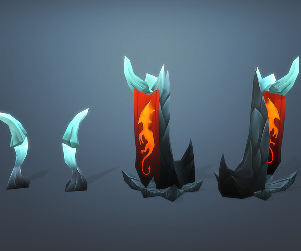 ArtStation - Dragon RTS Fantasy Buildings | Game Assets