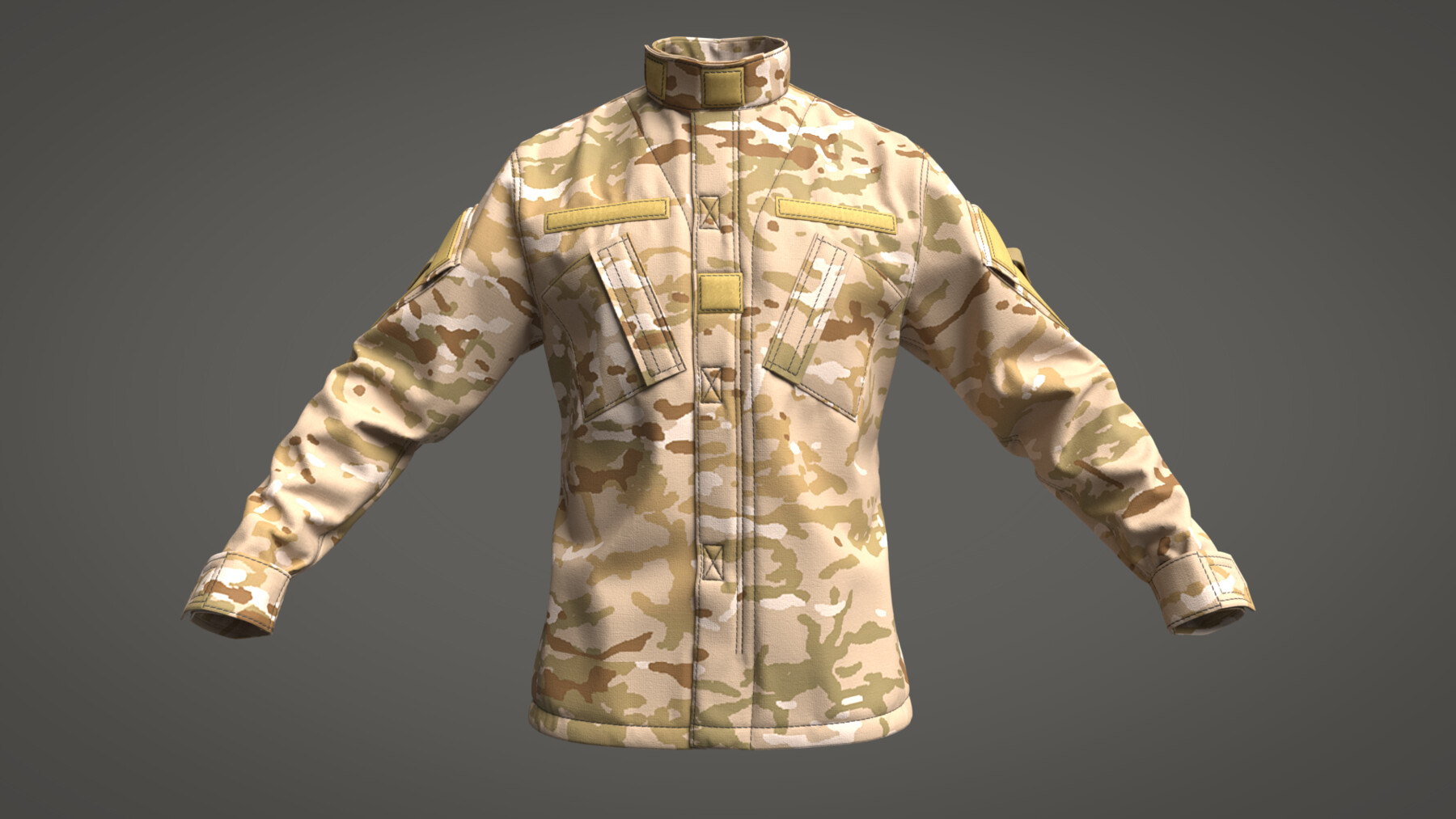 ArtStation - Military Jacket (ACU Army Combat Uniform) (Marvelous ...