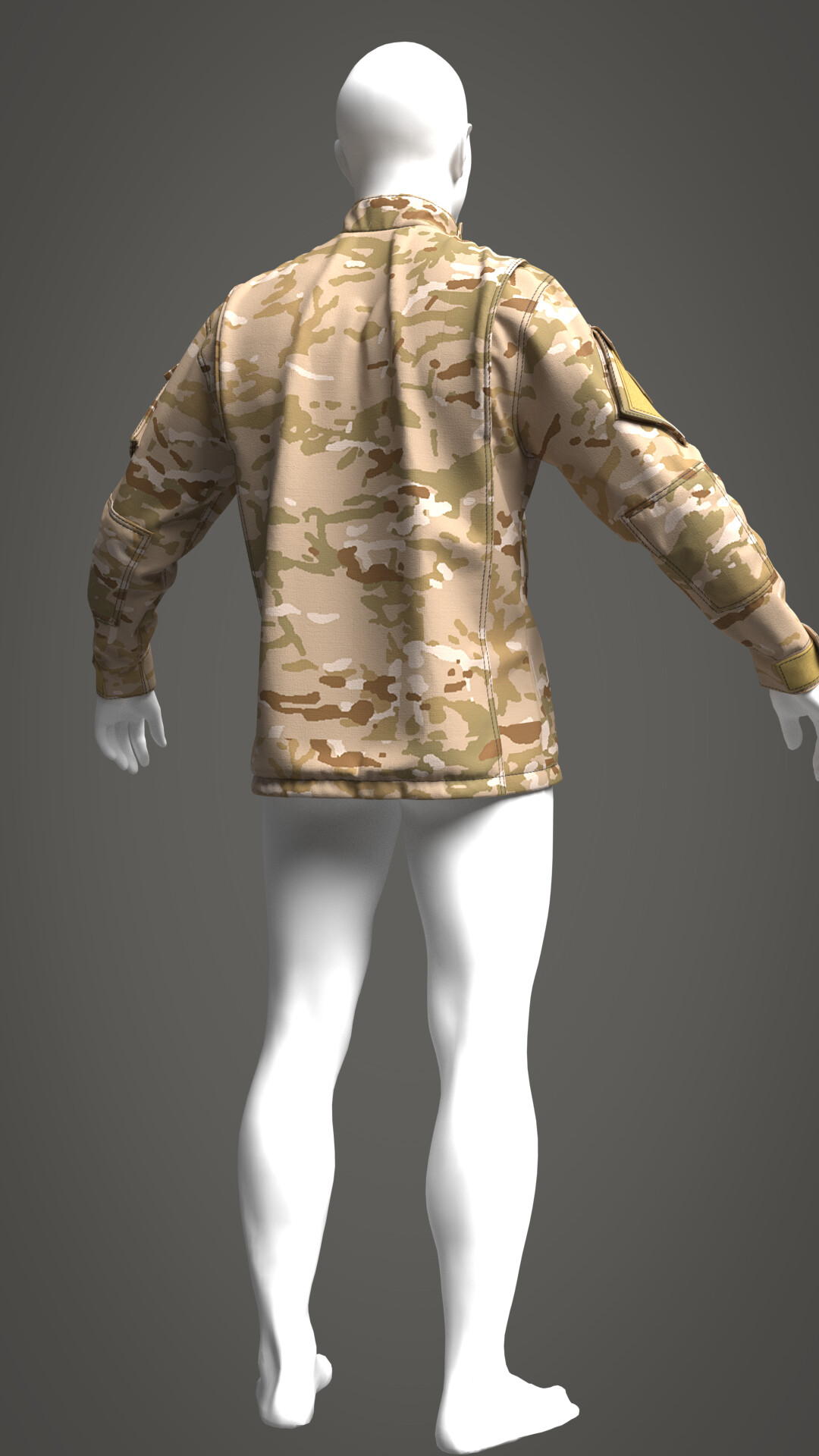 ArtStation - Military Jacket (ACU Army Combat Uniform) (Marvelous ...