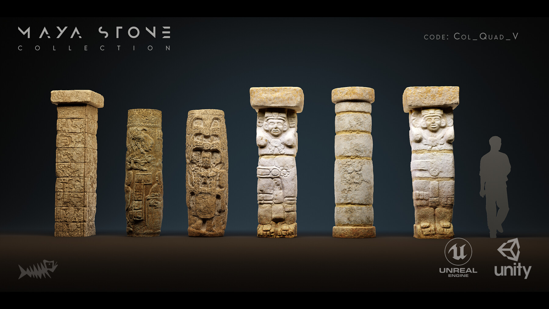 ArtStation - Mayan Stone 04 PBR 4K | Game Assets