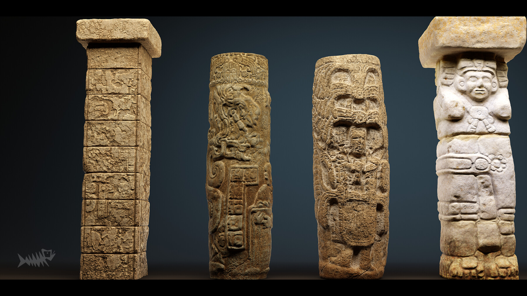 ArtStation - Mayan Stone 04 PBR 4K | Game Assets