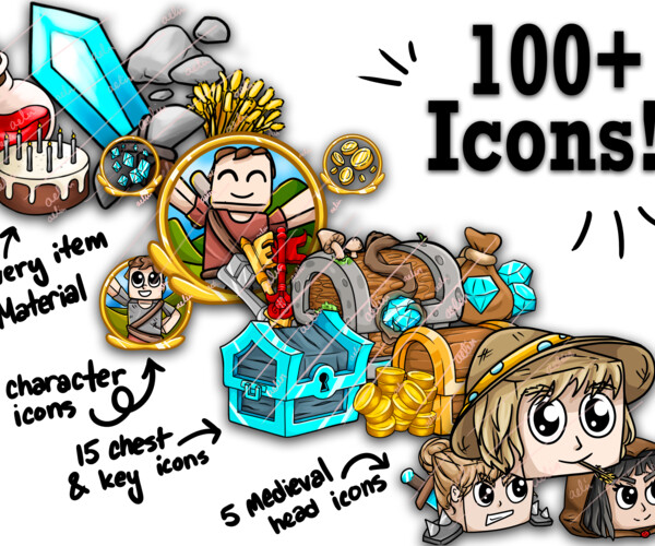 ArtStation - Ultimate Game Project Startup Icon Pack | Game Assets