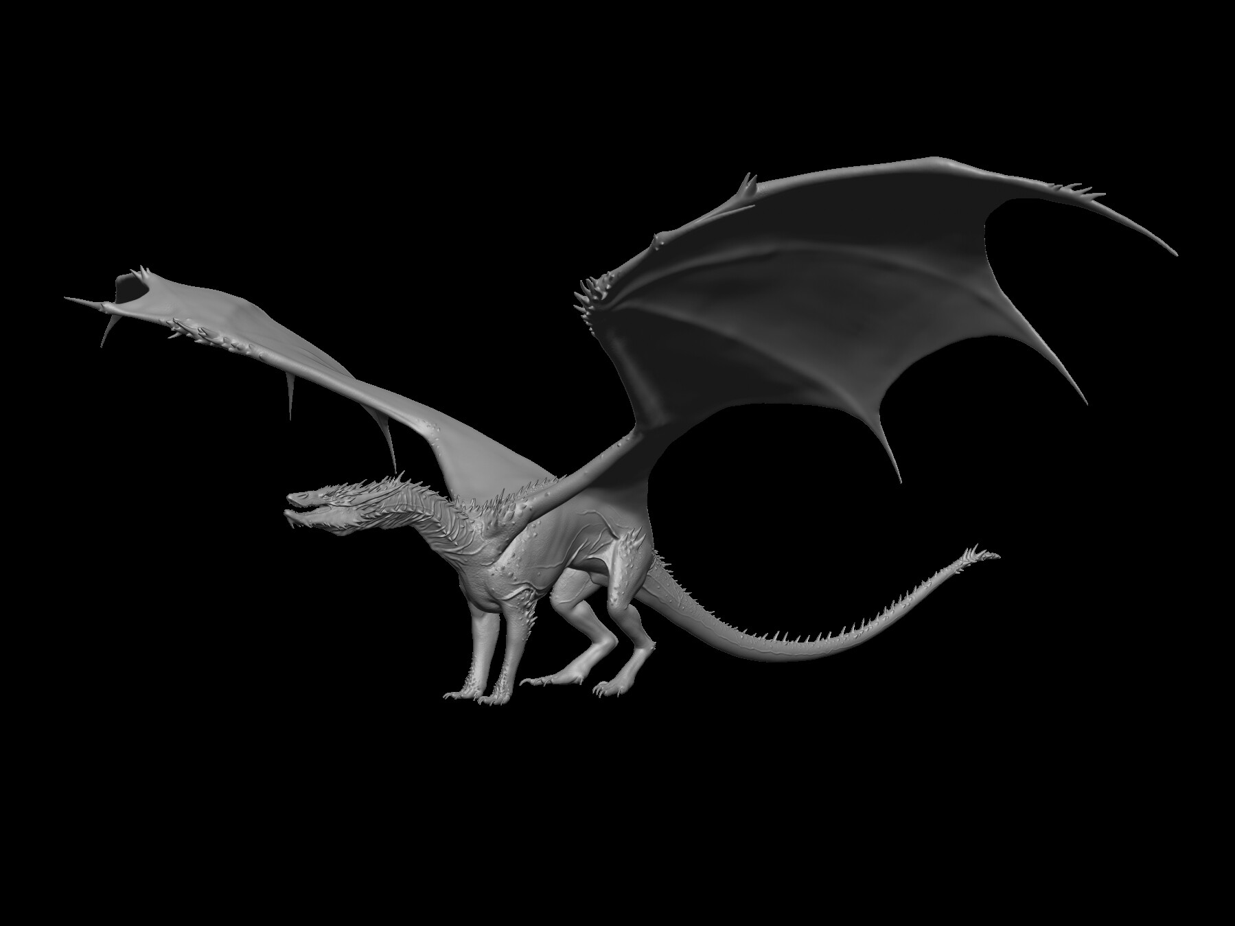 ArtStation - High poly dragon 3D model - high detailed | Game Assets