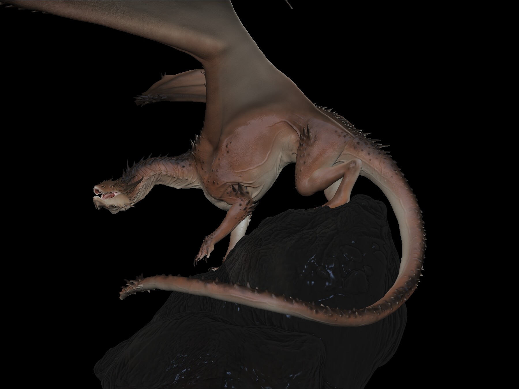 ArtStation - High poly dragon 3D model - high detailed | Game Assets